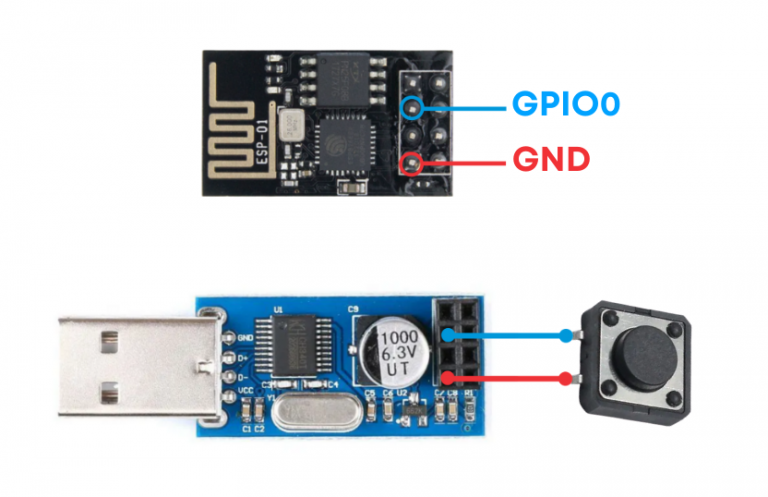Programando o ESP01 utilizando o Adaptador USB Serial para ESP8266 ...