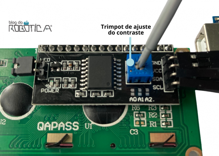 Como utilizar o display LCD 16×02 com módulo I2C no Arduino - Blog da Robótica
