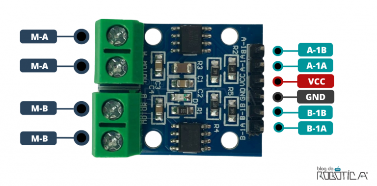 Como controlar um motor DC usando o Mini Driver Ponte H L9110S - Blog da Robótica