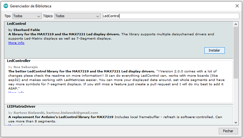 Como utilizar o módulo display matriz de LED 8×8 com MAX7219 e Arduino ...