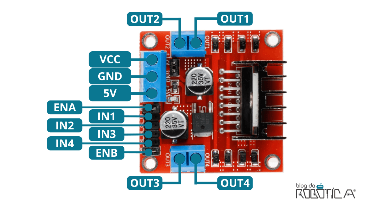 Como Controlar Motor Dc Utilizando O Driver Ponte H L298n Blog Da
