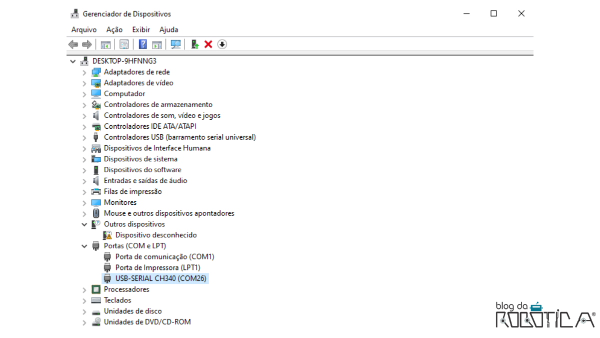Como programar o Arduino UNO com o Módulo CH340 - Blog da Robótica