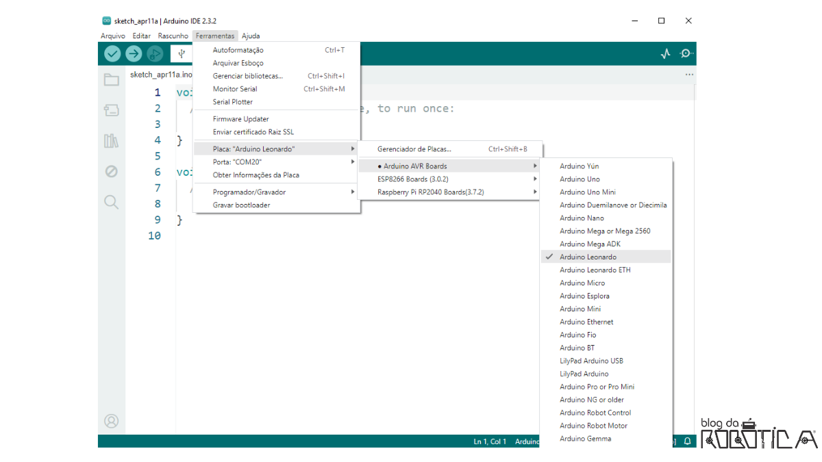 Como programar a placa Arduino Leonardo - Blog da Robótica