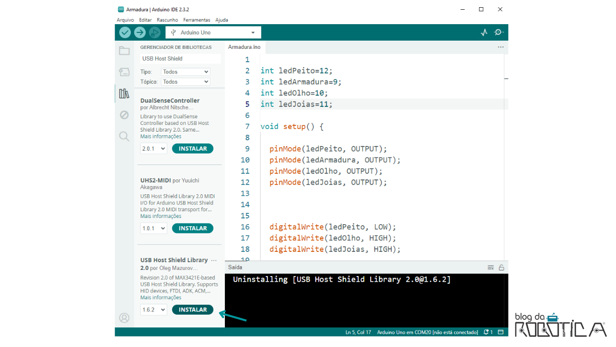 Como Utilizar O Usb Host Shield Com O Arduino Leonardo Blog Da Robótica