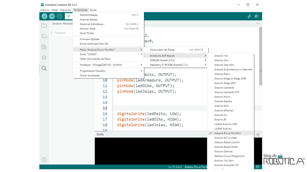 Como programar o Arduino Pro Mini com FTDI - Blog da Robótica
