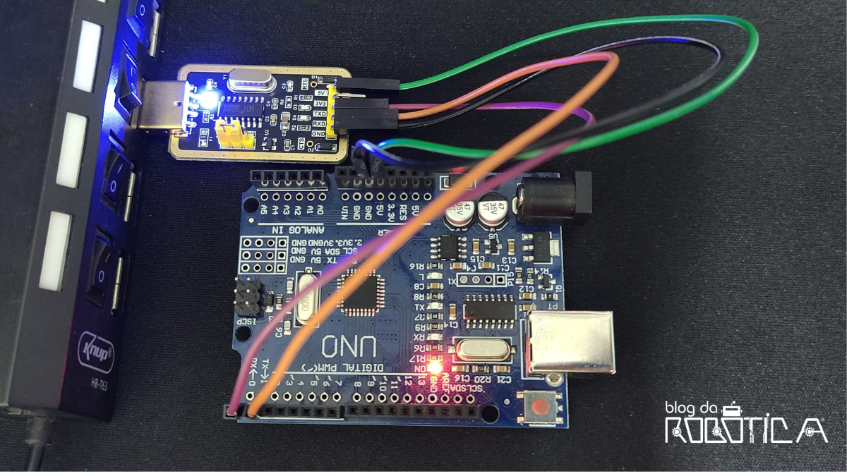 Como programar o Arduino UNO com o Módulo CH340 - Blog da Robótica