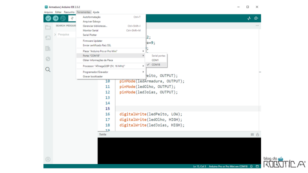 Como programar o Arduino Pro Mini com FTDI - Blog da Robótica