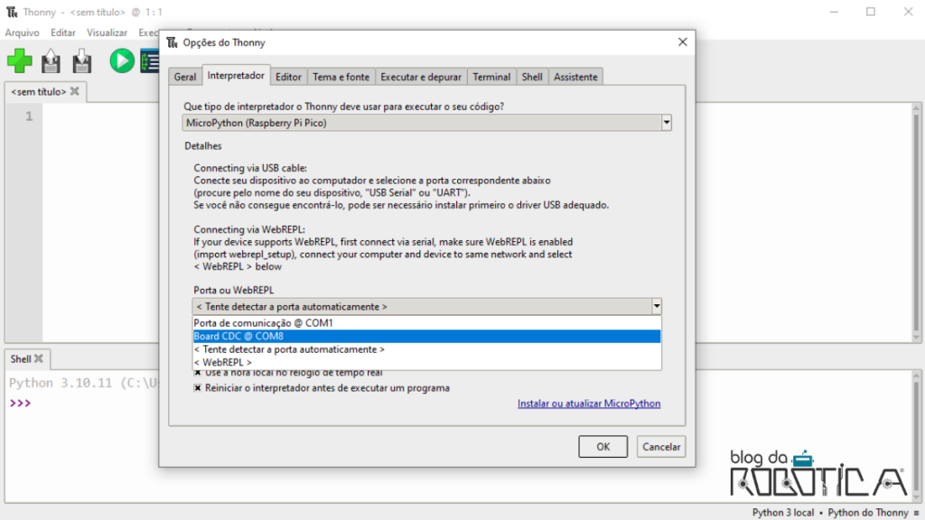 Como programar a Raspberry Pi Pico em Python - Blog da Robótica