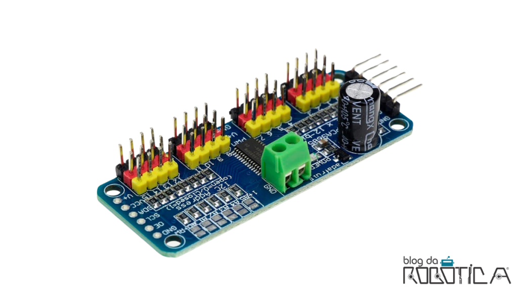 Como controlar servo motor com o módulo PWM PCA9685 - Blog da Robótica