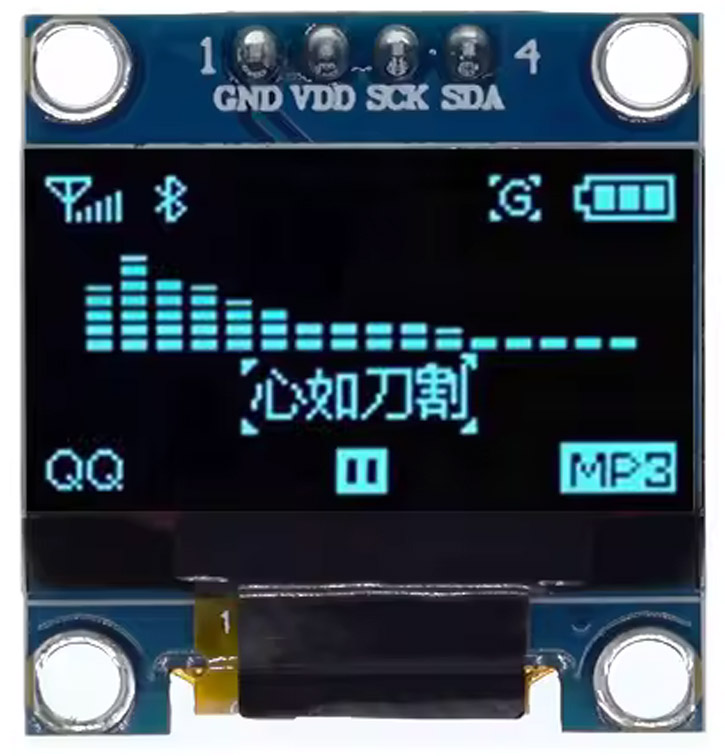 Como utilizar o display OLED 128×64 gráfico 0.96″ I2C com Arduino - Blog da Robótica